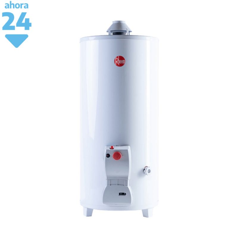 Termotanque a Gas 80Lts Rheem de Pie C/Superior