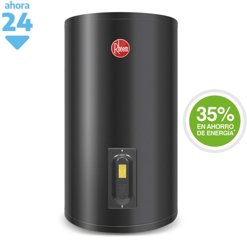 Termotanque Eléctrico 85Lts Rheem TEC85 AEE Colgar C/Inferior Gris