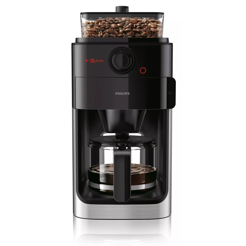 Cafetera Filtro C/Molinillo Philips Grind & Brew HD7767/00 Negro