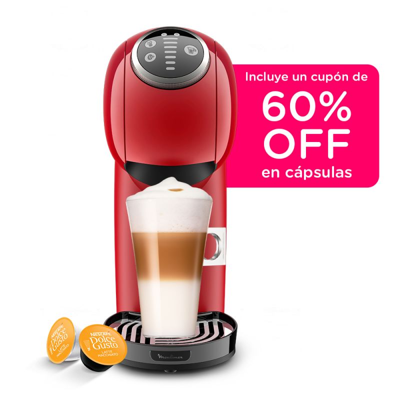Cafetera Moulinex Dolce Gusto Genio S Plus PV340558 / 00944 Rojo