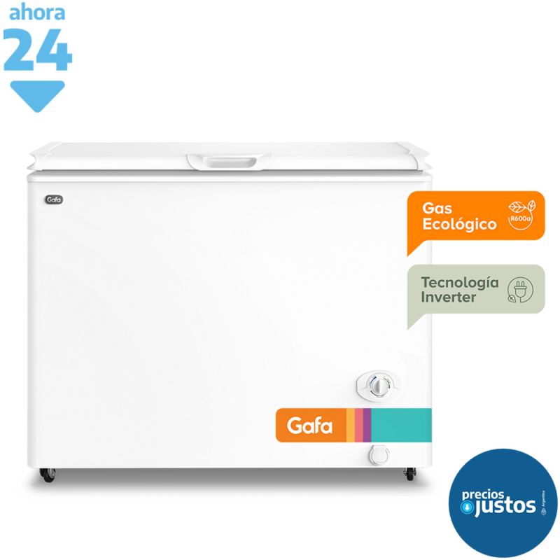Freezer Horizontal 280Lts Gafa FGHI300B-L Inverter Blanco