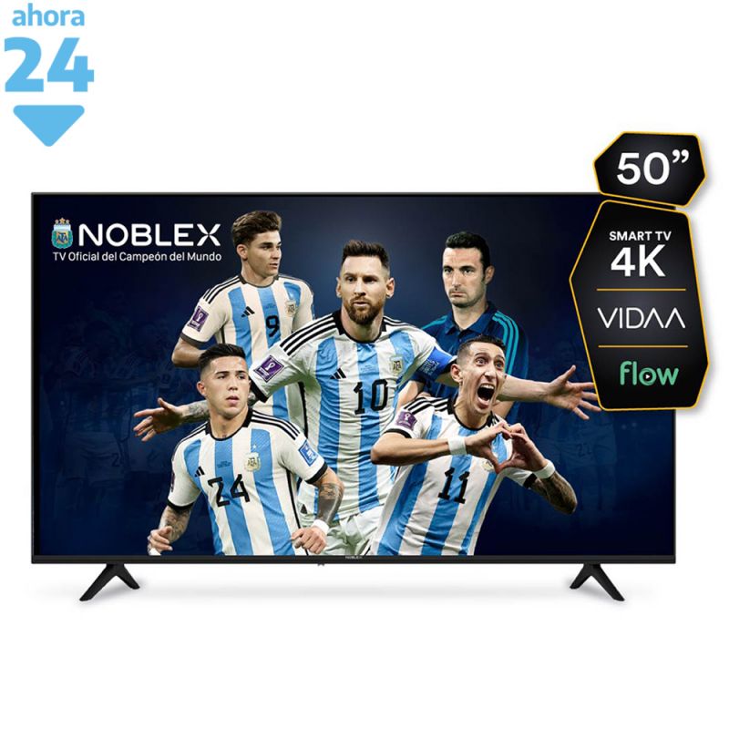 Smart TV 50" Noblex UHD 4K DK50X6550 Negro