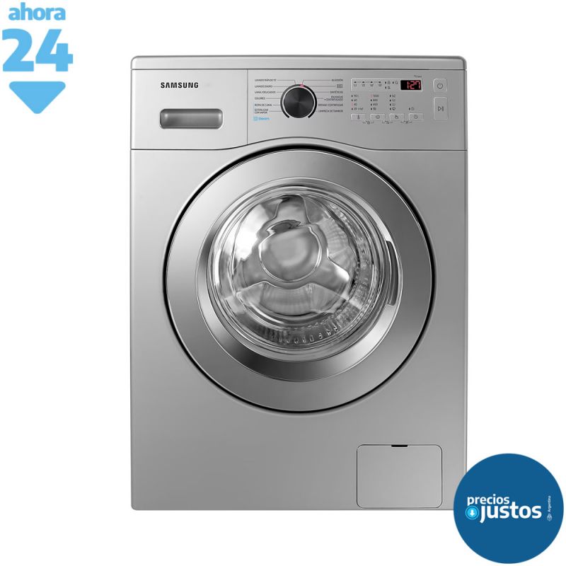 Lavarropas Automático Samsung WW70A40000SUBG 7kg 1000rpm Inverter Silver