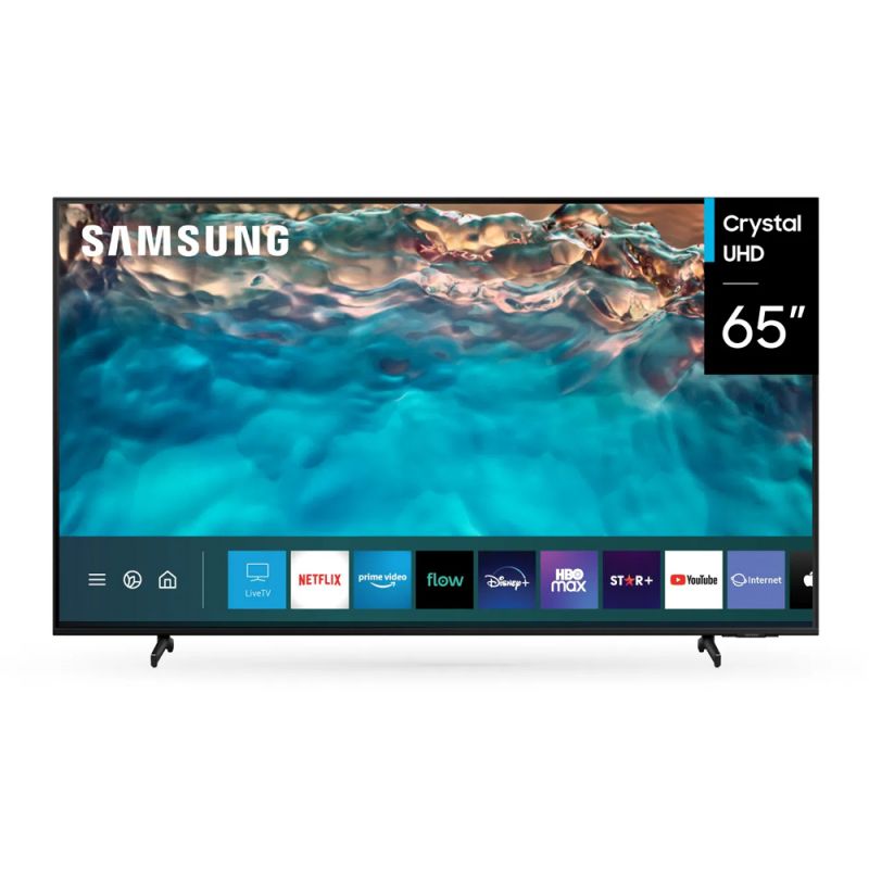 Smart TV 65" Samsung 4K UHD Crystal UN65BU8000GCZB Negro