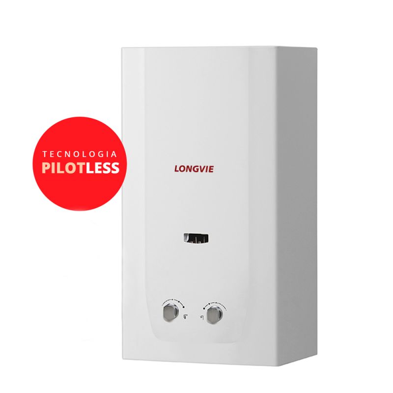 Calefón 12 Lts Longvie CN512SS-N Pilotless Tiraje Natural