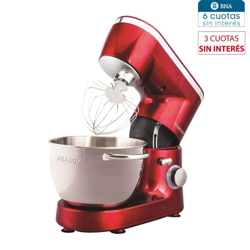 Batidora Planetaria Peabody PE-BM110R 1000w Roja