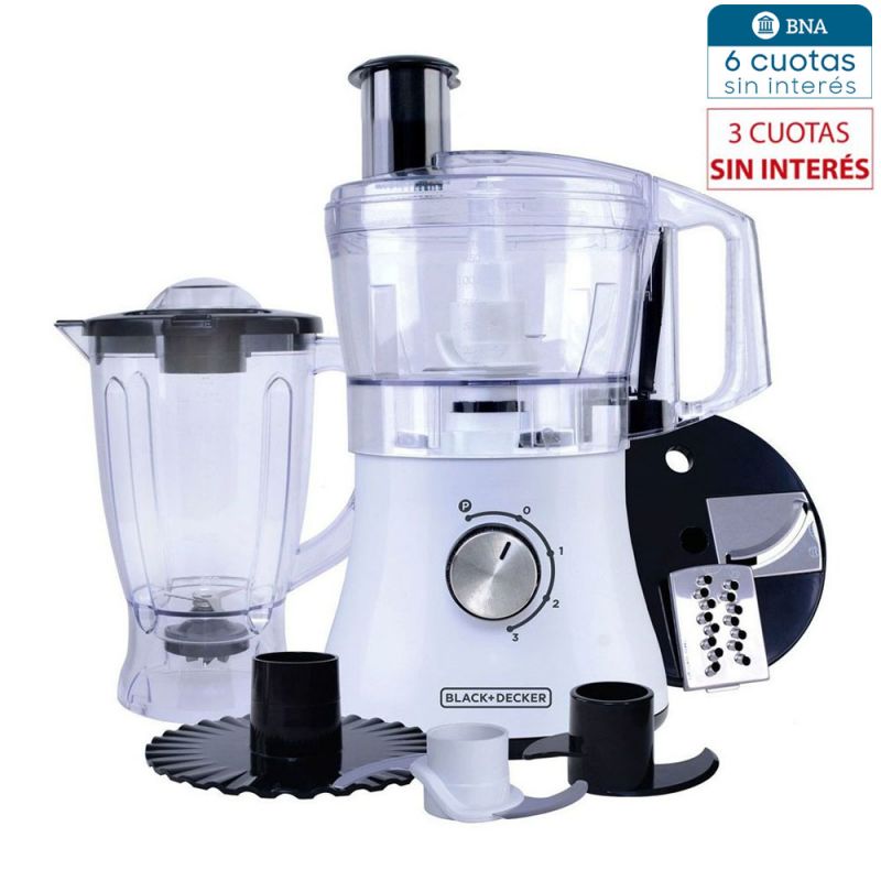 Black & Decker Multiprocesadora FP1002J-AR 25826 Blanca