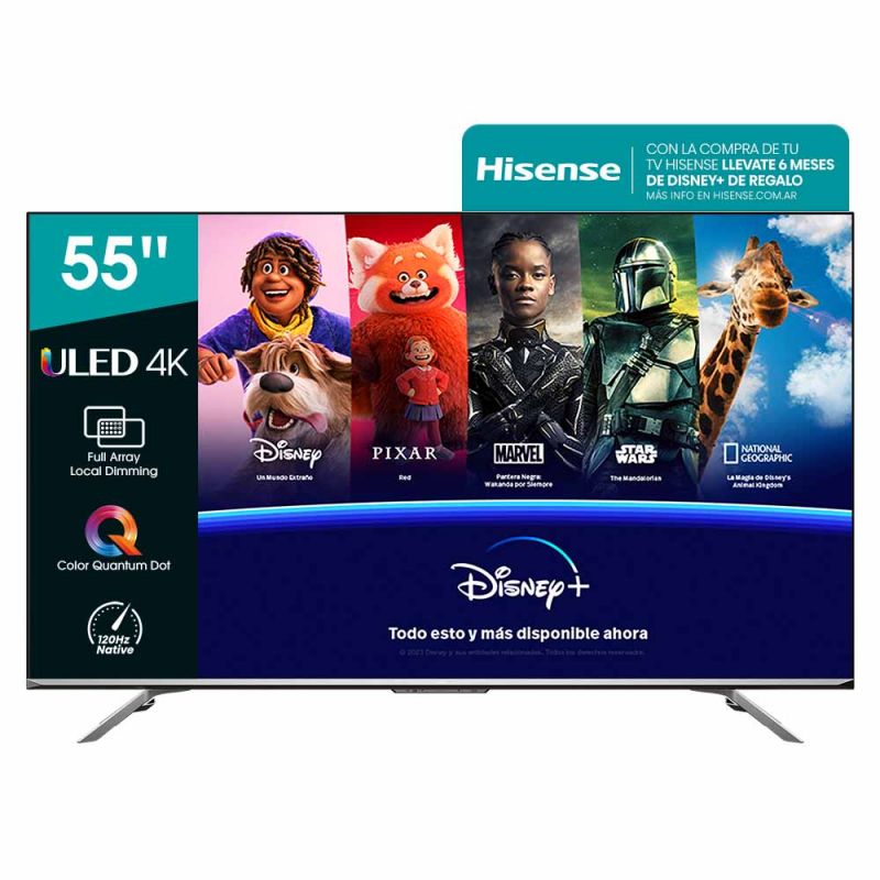Smart TV Hisense ULED 55" 4K 55U70G Negro