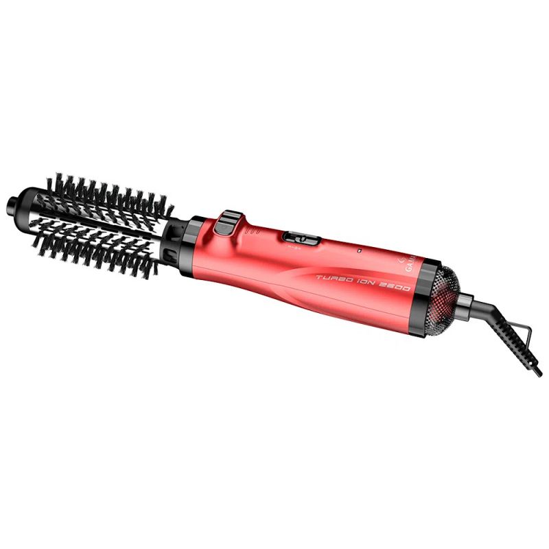 Cepillo Secador Modelador Gama Turbo Ion 2600 3 en 1 Rojo