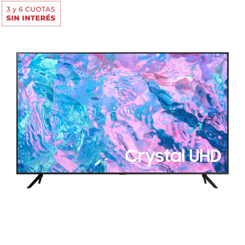 Smart TV 50" Samsung 4K UHD Crystal UN50CU7000GCZB Negro