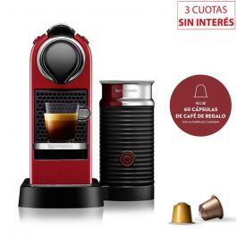 Cafetera Nespresso CitiZ & Milk C123-AR-CR-NE Cherry Red