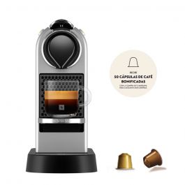 Cafetera Nespresso CitiZ Silver C113-AR-SI-NE2 Gris