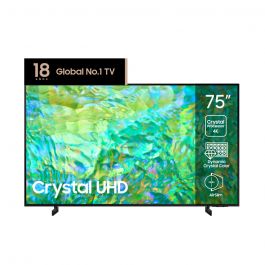 Smart TV 75" Samsung Crystal 4K UHD UN75CU8000GCZB Negro