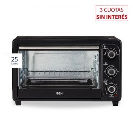 Horno Eléctrico BGH 25 litros BHE25M19 Negro