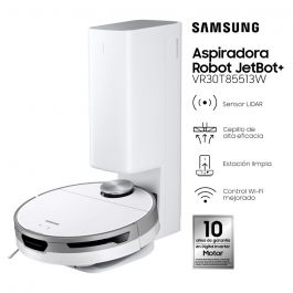 Aspiradora Robot Samsung JetBot+ VR30T85513W/BG WiFi Inverter Blanco