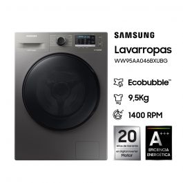 Lavarropas Automático Samsung WW95AA046BXUBG 9.5kg 1400rpm Inverter Silver